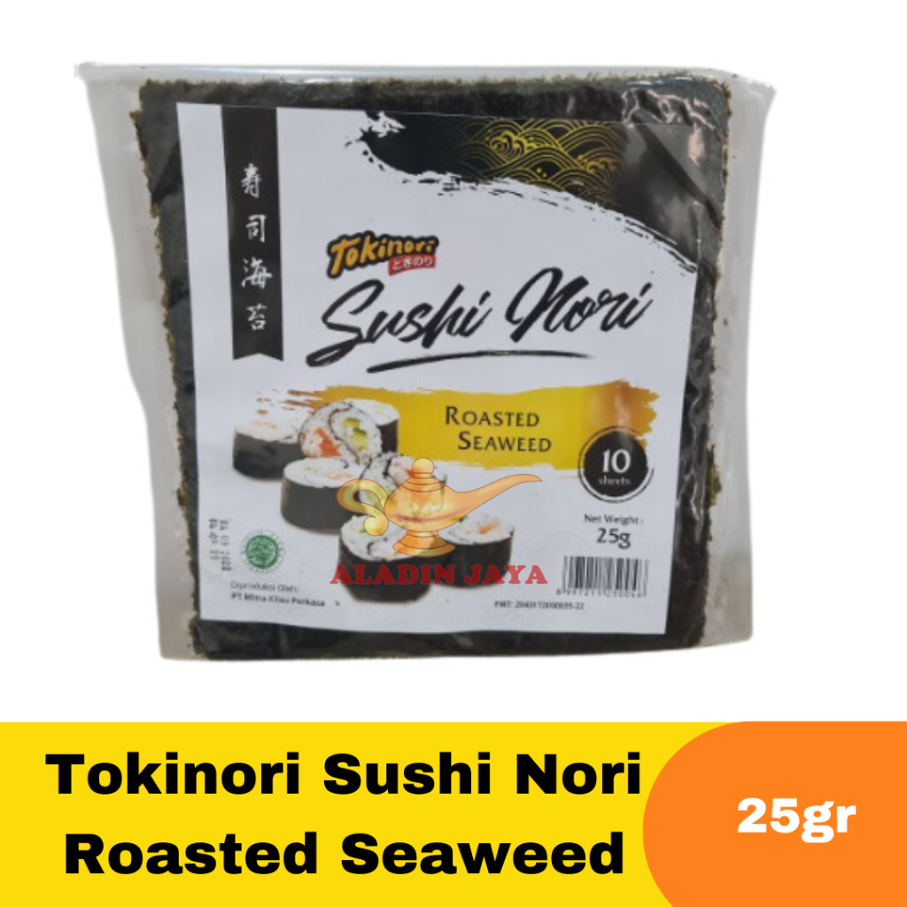 Jual Tokinori Sushi Nori Roasted Seaweed 25 Gr -10 s | Shopee Indonesia