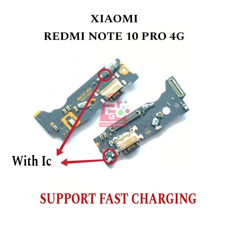 Jual Konektor Charger Xiaomi Redmi Note 10 Pro 4G With Ic Pcb Board ...