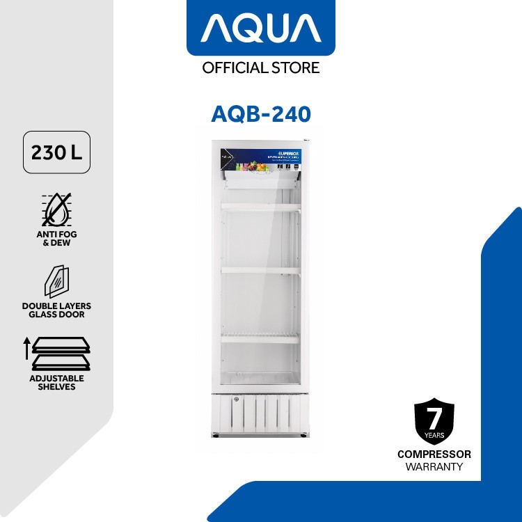 Jual SHOWCASE AQUA AQB 240 / AQUA SHOWCASE DISPLAY COOLER AQB 240 [240 ...