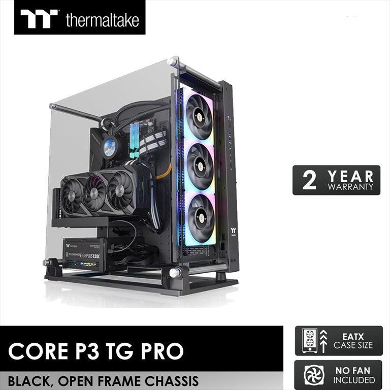 Jual Casing Thermaltake Core P3 TG Pro Black [ATX, Chassis] | Shopee ...