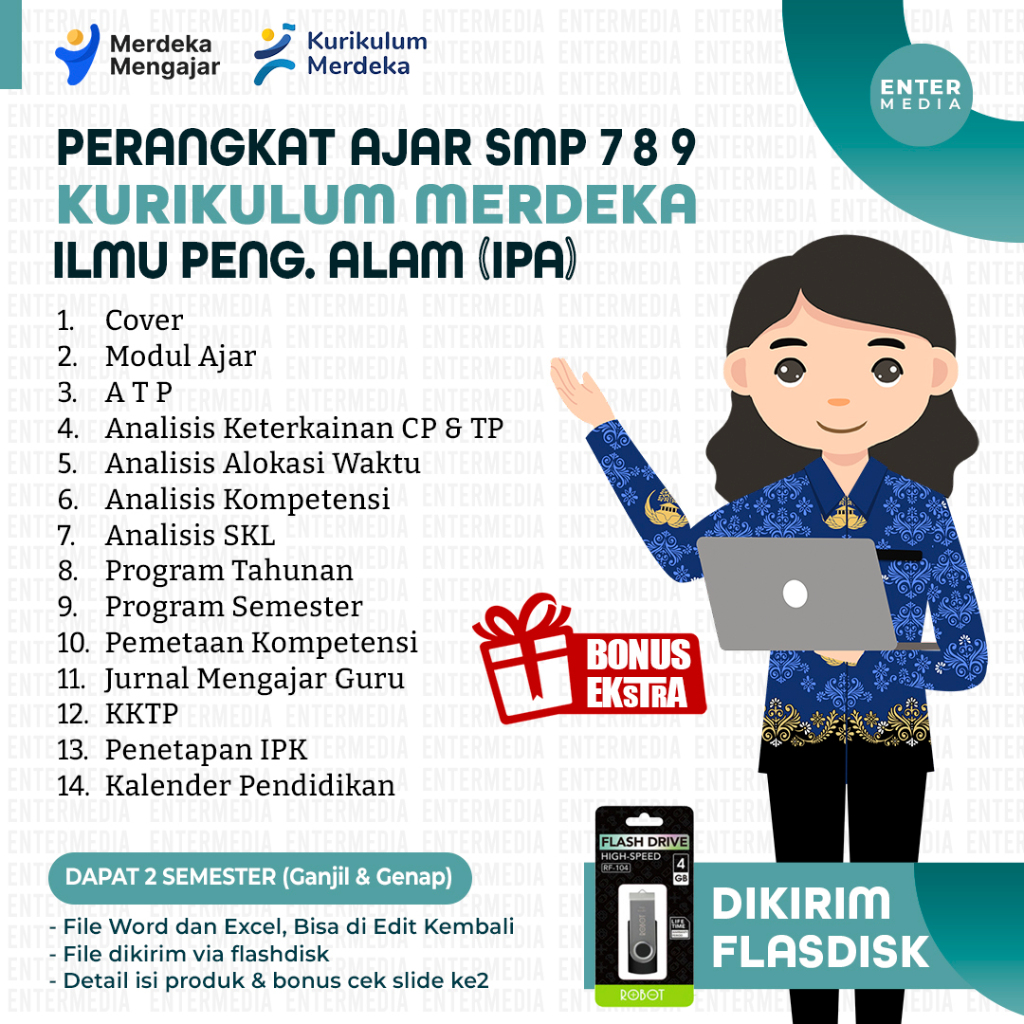 Jual Perangkat Ajar SMP IPA Kelas 7 8 9 Kumer Modul Pembelajaran ...