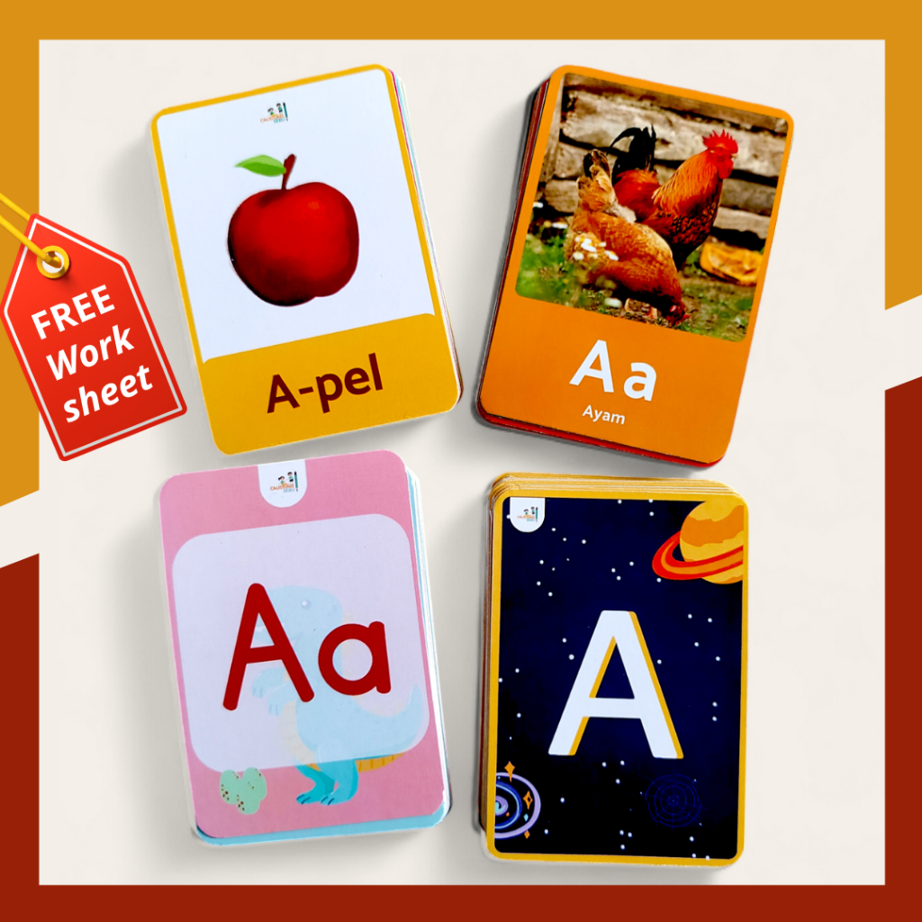 Jual Calistungseru - Flashcard Huruf ABC Kartu Edukasi Untuk Berlajar ...