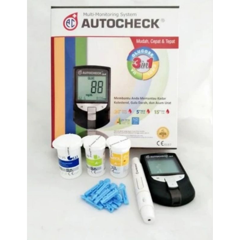 Jual ALAT CEK KESEHATAN GULA DARAH 3 IN 1 ALAT TES GULA DARAH | Shopee ...