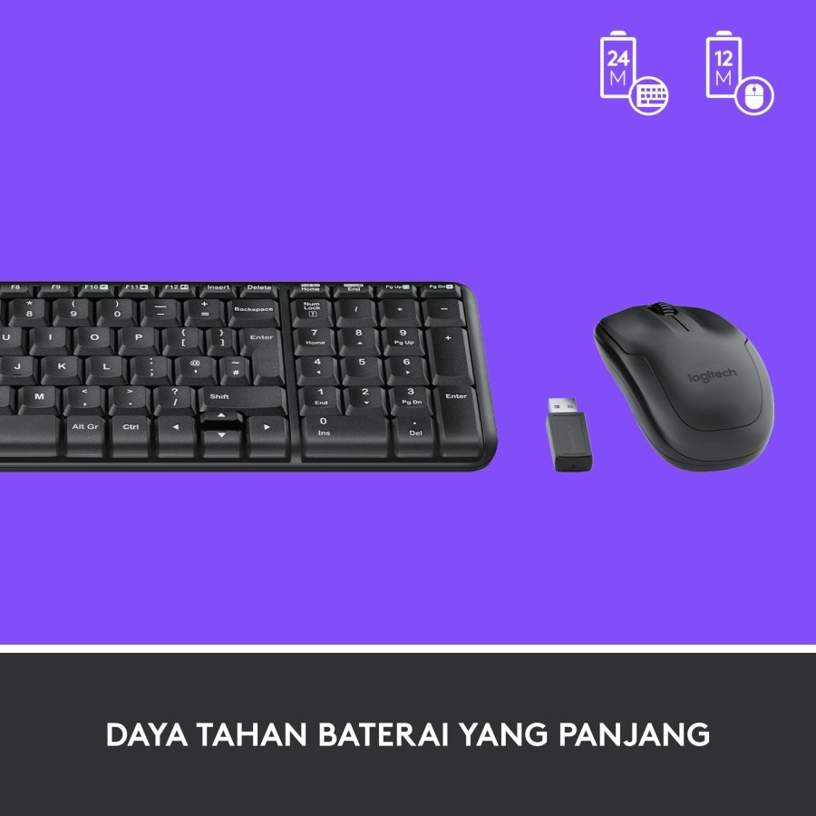 Jual Logitech Mk220 Mk 220 Combo Wireless Compact Keyboard Mouse Usb Garansi 1 Tahun Shopee