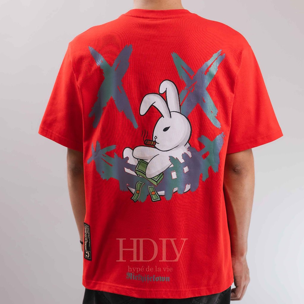 Jual RIC Ricky is Clown SR Rabbit Red Tee (100% Original) | Shopee ...