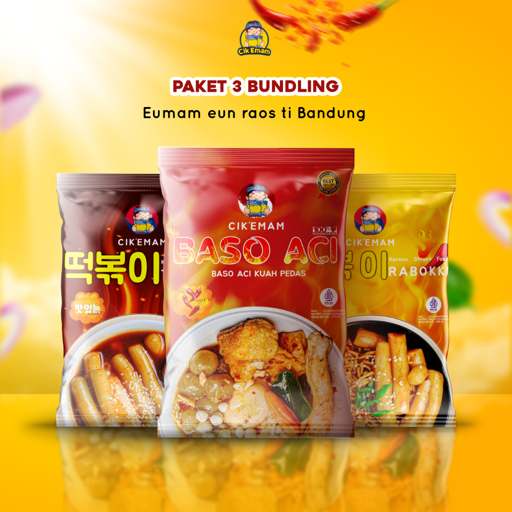 Jual Cik’Emam – Paket Bundling 3 - Rabokki Topokki Baso Aci - BasoAci ...