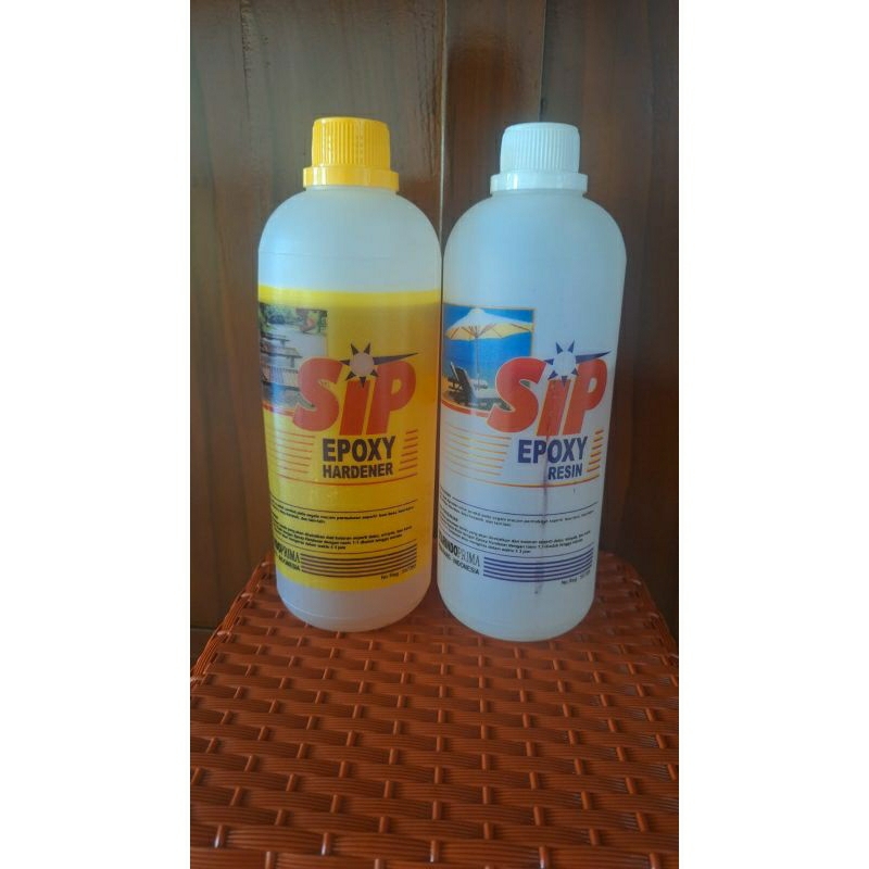 Jual Lem Epoxy 2 Komponen SIP Besar (Hardener & Resin) | Shopee Indonesia