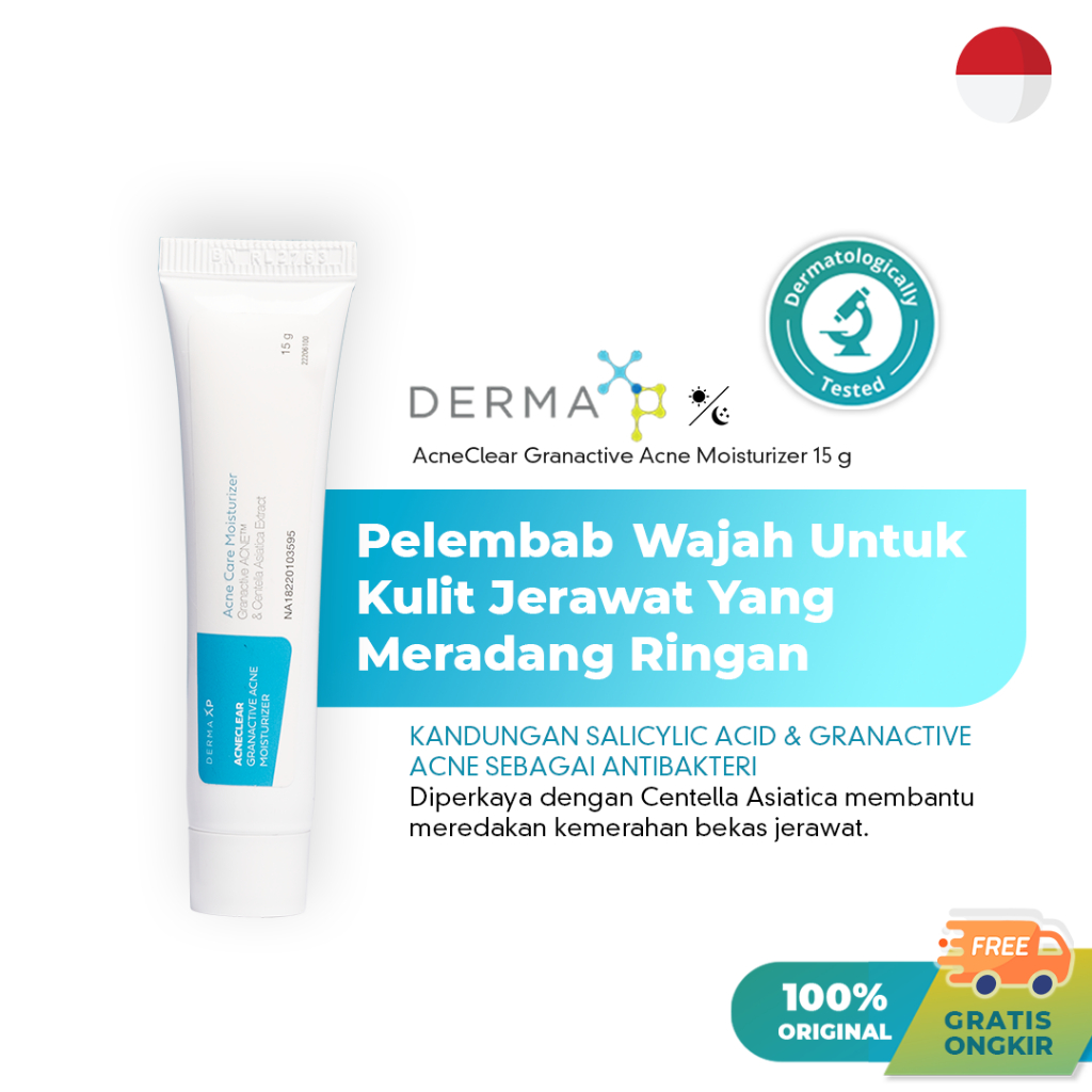 Jual Derma XP AcneClear Granactive Acne Moisturizer 15 g - Melembabkan ...
