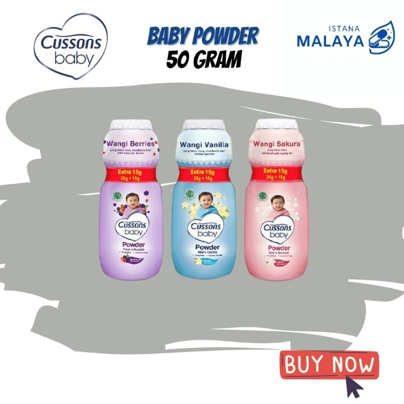 Jual Cussons Baby Powder 50 gram | Shopee Indonesia