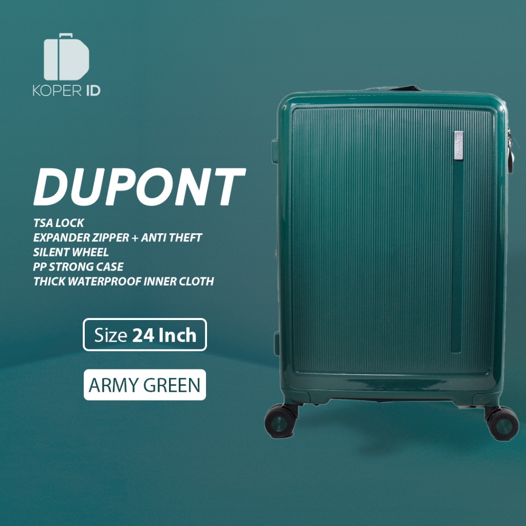 Jual Dupont Koper Hardcase PP Anti Theft Zipper dan Expander dan TSA ...