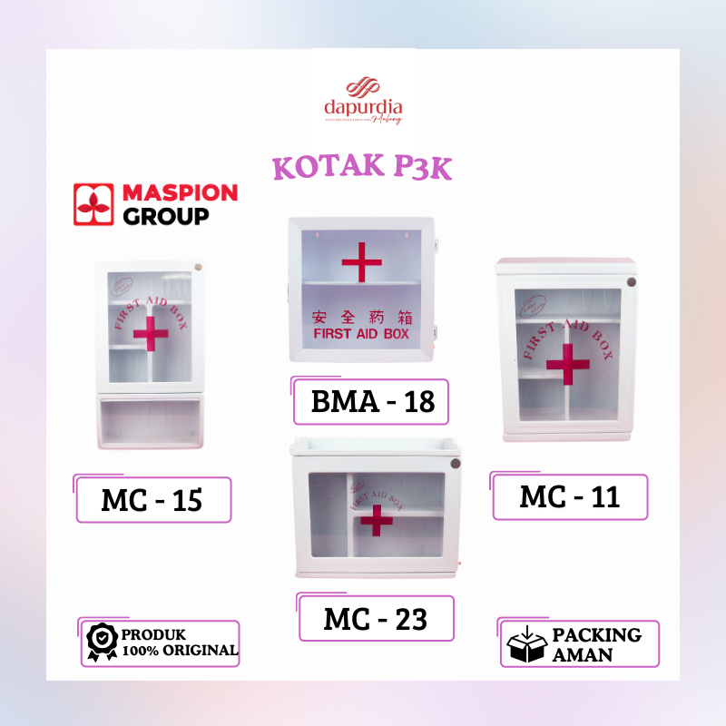 Jual Maspion Kotak P3K Dinding First Aid Box BMA-18 / MC-11 / MC-15 ...