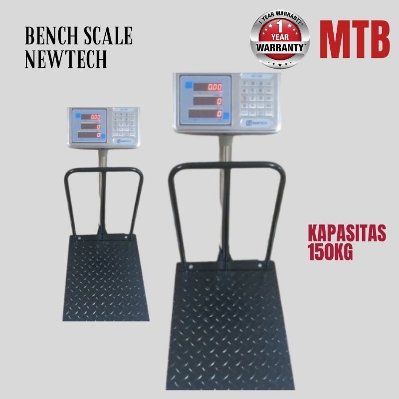 Jual bench scale NEWTECH ukuran 40×50cm kapasitas 150kg(MTB) | Shopee ...