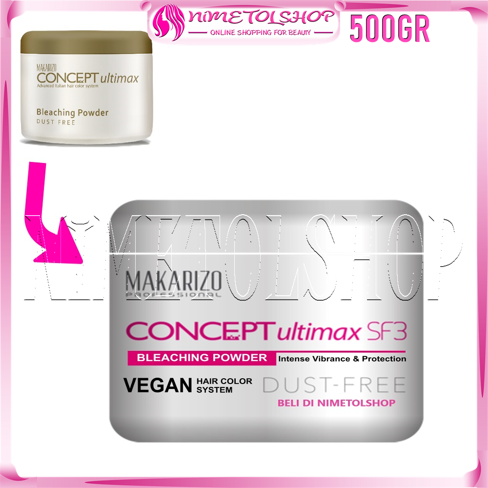 Jual MAKARIZO Professional Concept Ultimax SF3 Bleaching Powder 500gr ...