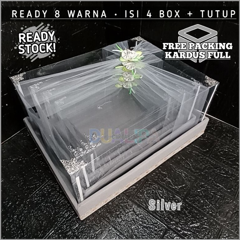 Jual Mega Max Box Mika Seserahan Satu Set Isi 4 Kotak Hantaran Ukuran S ...