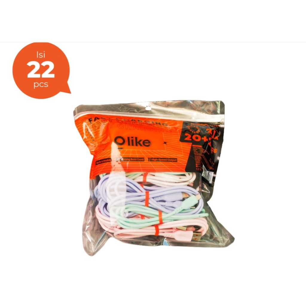 Jual PASTI OLIKE D306 REFILL KABEL DATA MICRO/TYPE-C (1 POUCH ISI 22 ...