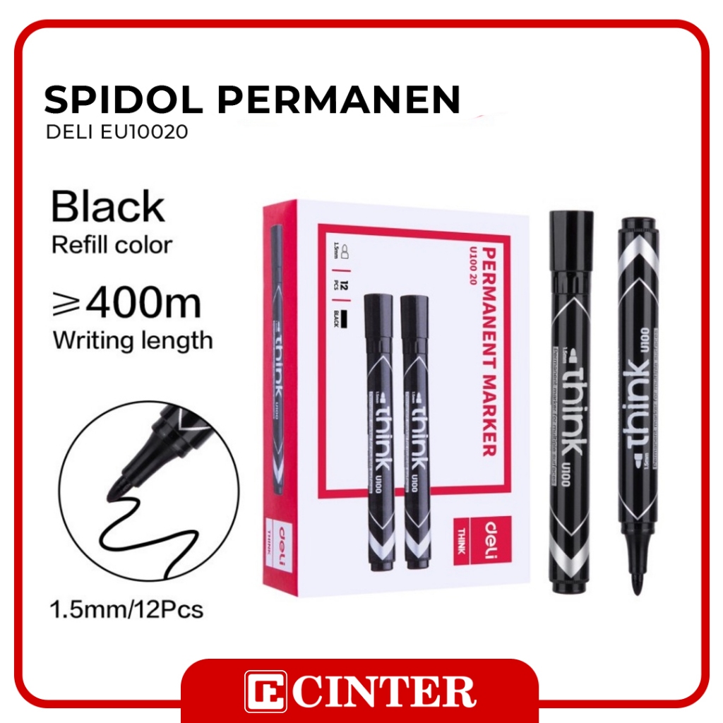 Jual DELI - SPIDOL / MARKER PERMANEN EU10020 | Shopee Indonesia