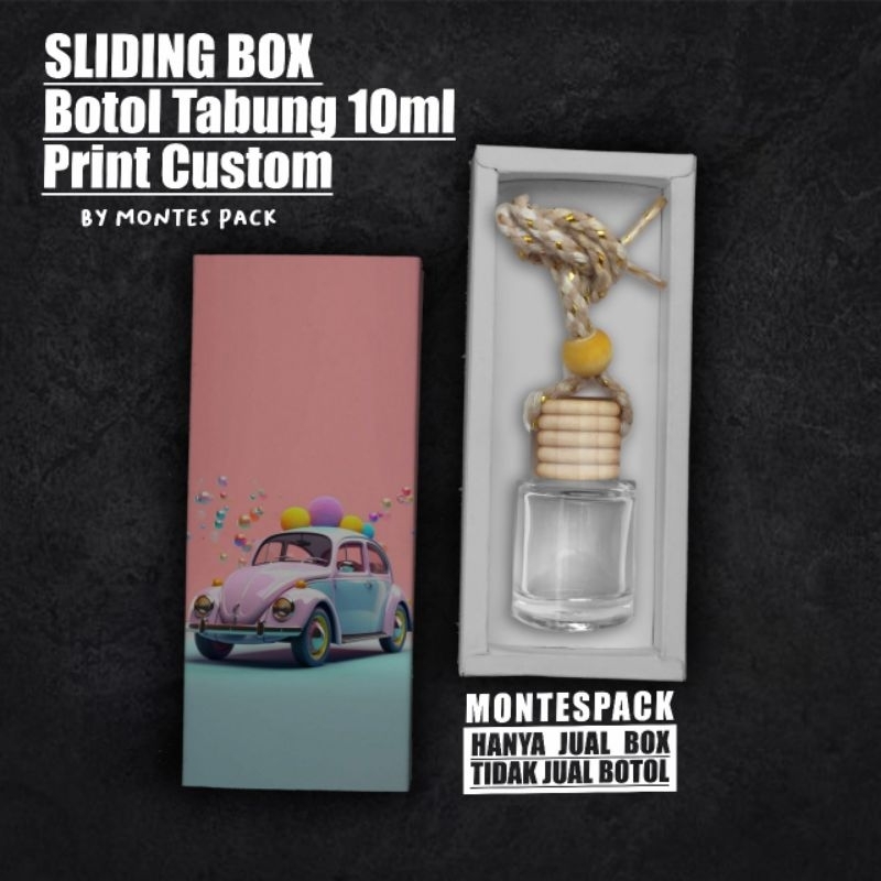 Jual SLIDE BOX SMALL CUSTOM PRINT / untuk botol tabung 10ml / Box ...