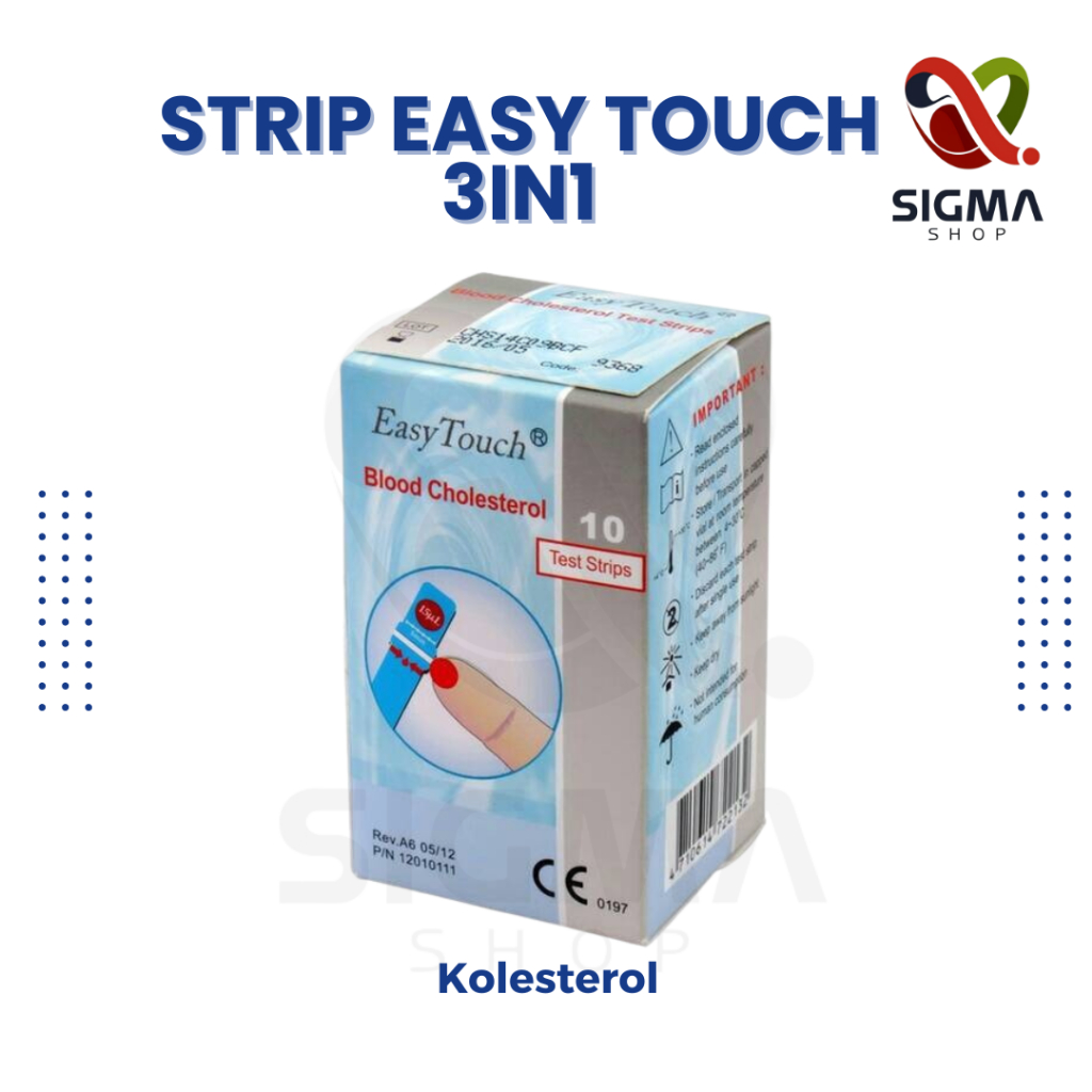 Jual Strip Easy Touch Kolesterol Blood Cholesterol Isi Ulang Strip Easy ...