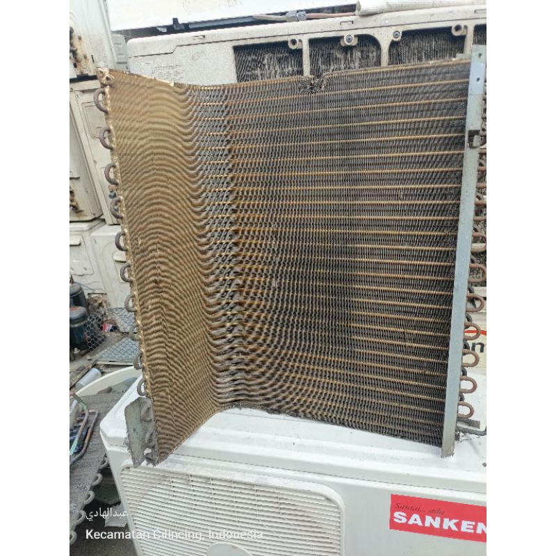 Jual KONDENSOR AC TEMBAGA BEKAS MERK LG DAN SHARP R22, R410a ½PK - 1PK ...