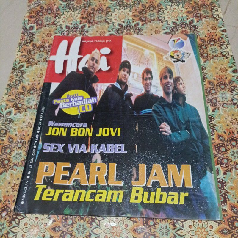 Jual Majalah hai tahun 2000 - Pearl jam terancam Bubar | Shopee Indonesia