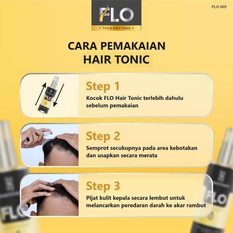 Jual Penumbuh Kebotakan Rambut Pria Berbentuk M Instan - Flo Hair Tonic ...