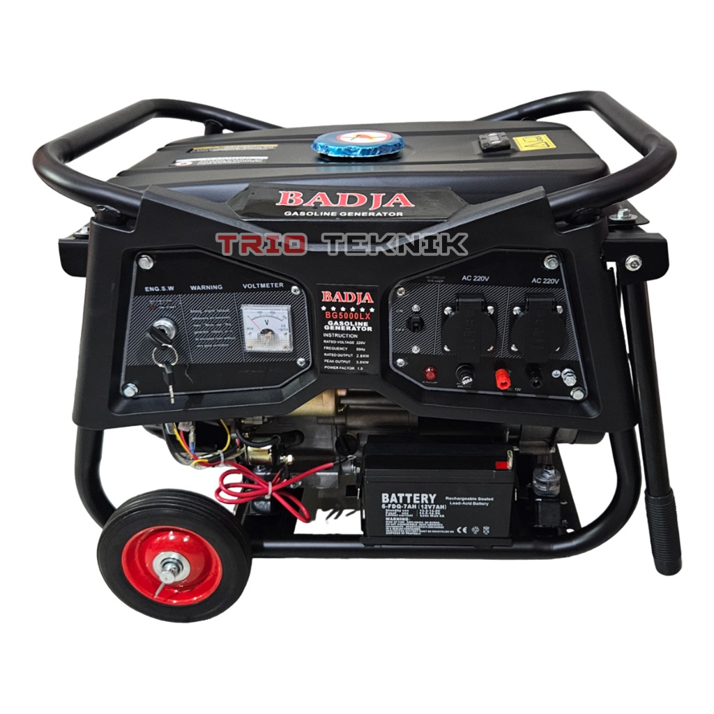 Jual Mesin Genset Bensin 3000 Watt 4 Tak Generator Listrik Badja BG ...