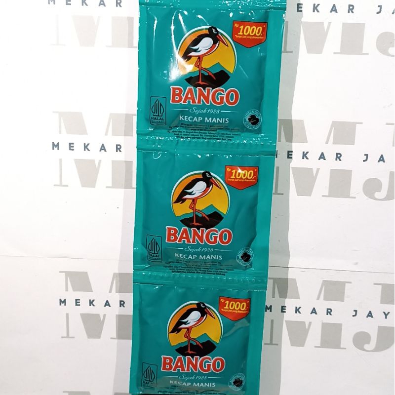 Jual Kecap Bango Sachet 19ml Kecap Manis Renceng 1000 isi 12 | Shopee ...