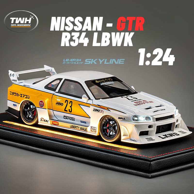 Jual TWH DIECAST LB-R34 SUPER SILHOUETTE SKYLINE LBWK SKALA 1:24 ...
