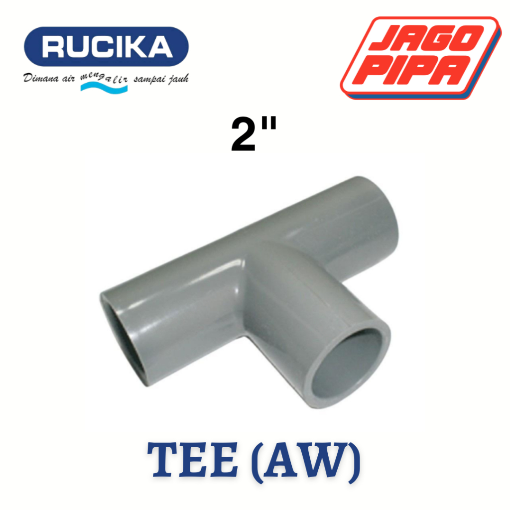 Jual Rucika Tee / T 2 Inch AW Fitting PVC 2" | Shopee Indonesia