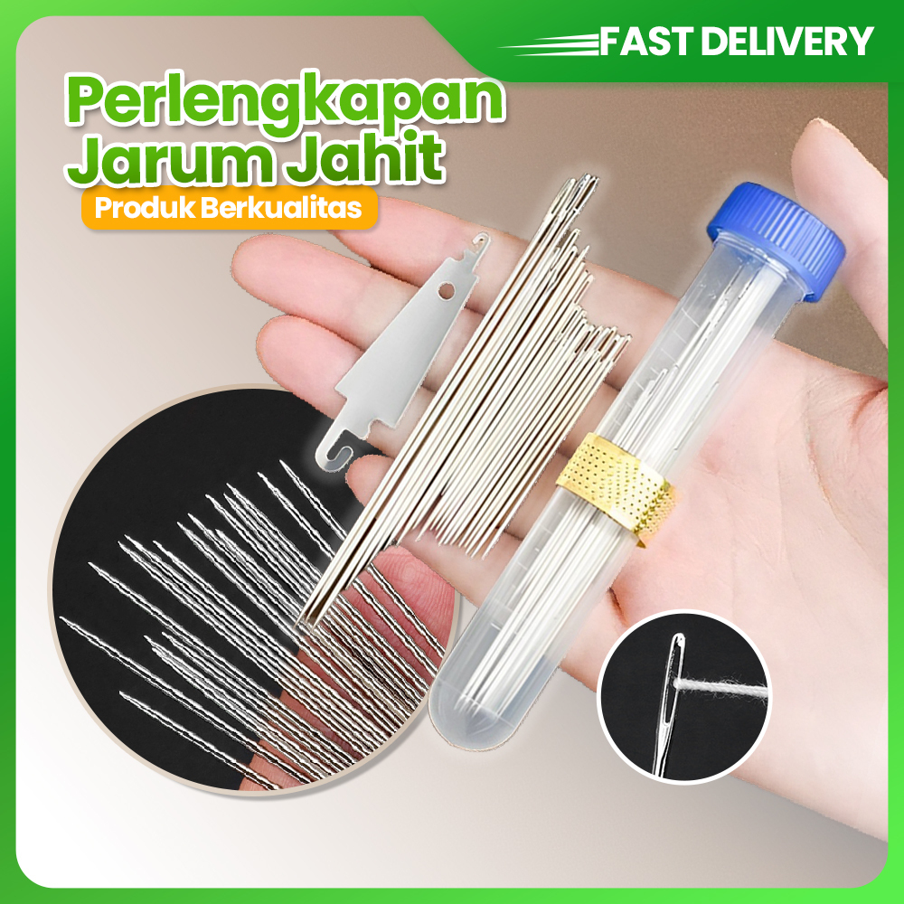 Jual [ 1 SET ] Jarum Pentul Alat Merajut Jahit Lubang Benar Besar Kecil ...