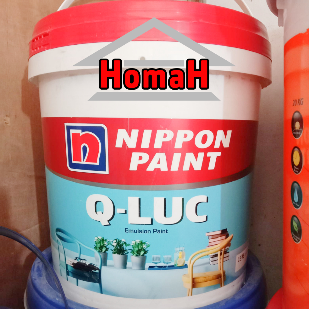 Jual Q-luc cat tembok dinding interior ukuran pail 18 kg - putih (white ...