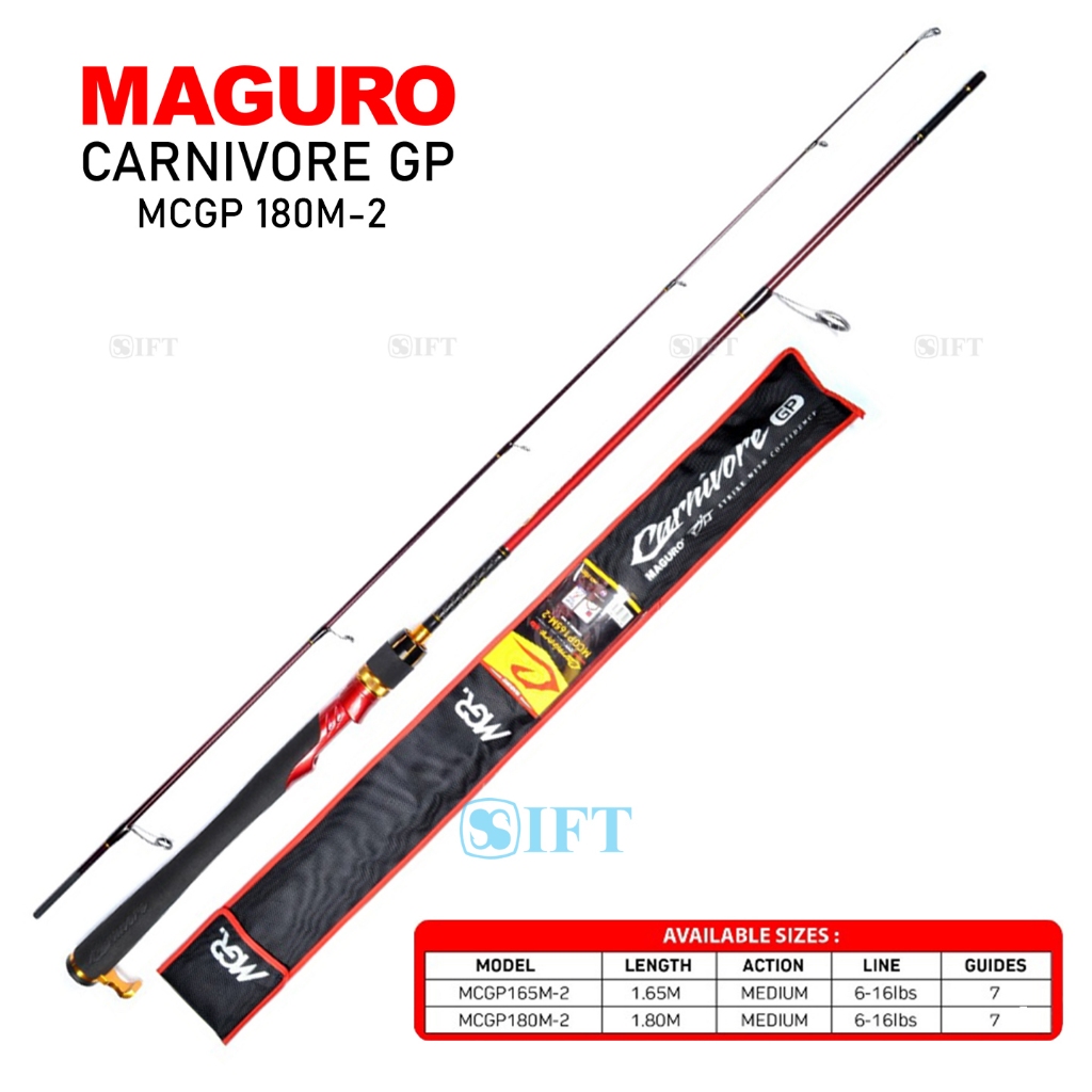Jual Joran MAGURO CARNIVORE GP 165 180 M2 [24] Fuji Ring Galatama ...