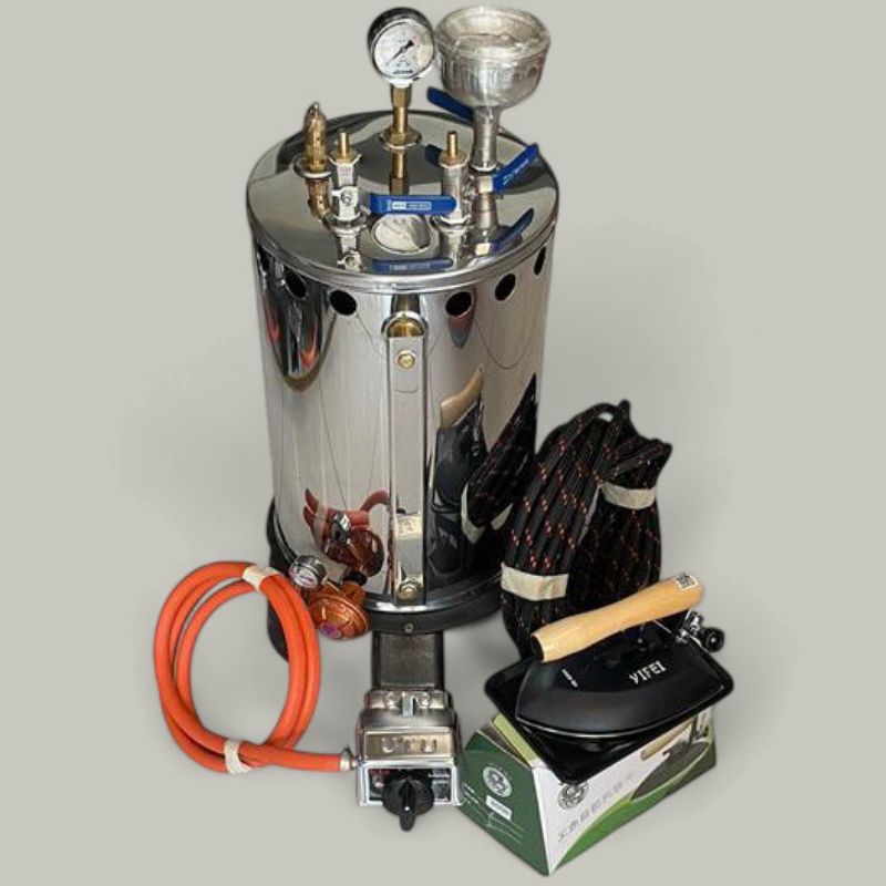 Jual Paket Lengkap Setrika Uap Boiler Laundry 10 Liter 1 Setrika Full ...