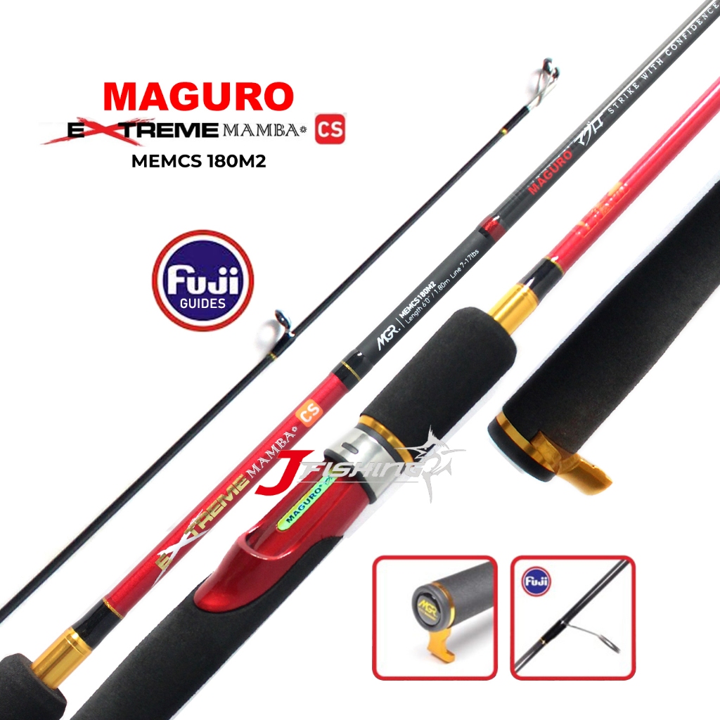 Jual Joran MAGURO Extreme Mamba CS 180M2 180MH2 | Spinning | Galatama | Galapung | Kolam Sungai ...