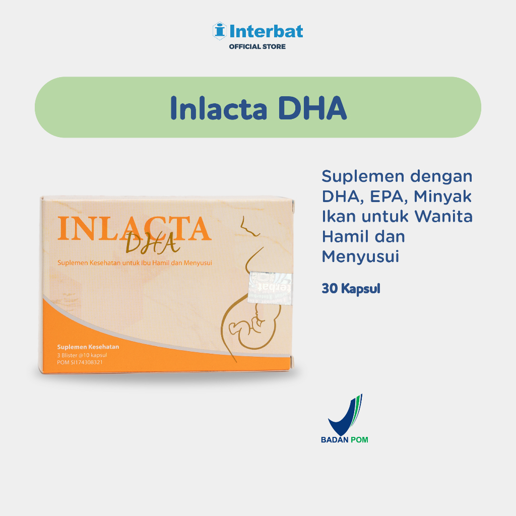 Jual Inlacta DHA 3 Strip @10 Kapsul - Suplemen dengan Kandungan DHA ...