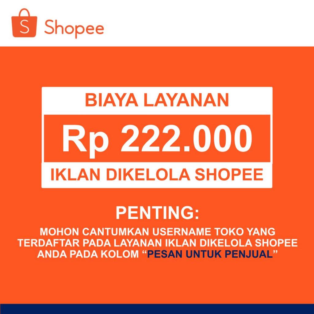 Jual Biaya Layanan - Program Layanan Iklan Dikelola Shopee | Shopee ...
