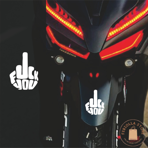 Jual Stiker Cutting FVCK YOU Stiker Jari Tengah Stiker Motor Mobil Cutting Sticker | Shopee ...