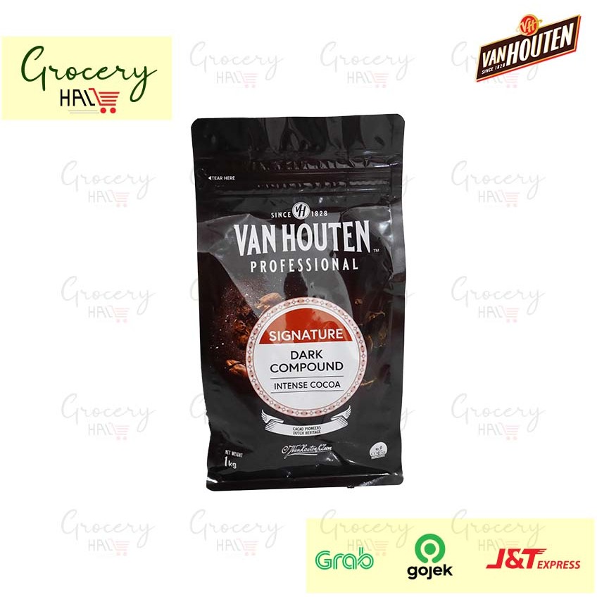 Jual VAN HOUTEN SIGNATURE DARK CHOCOLATE COIN COMPOUND 1 KG ( INTENSE COCOA ) | Shopee Indonesia