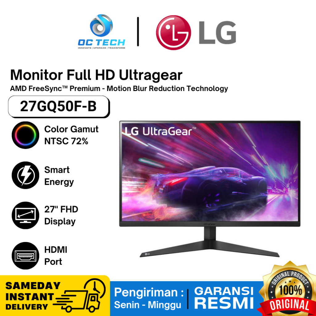 Jual Monitor LG UltraGear LG 27GQ50F-B Ultragear 27 inch VA Gaming ...