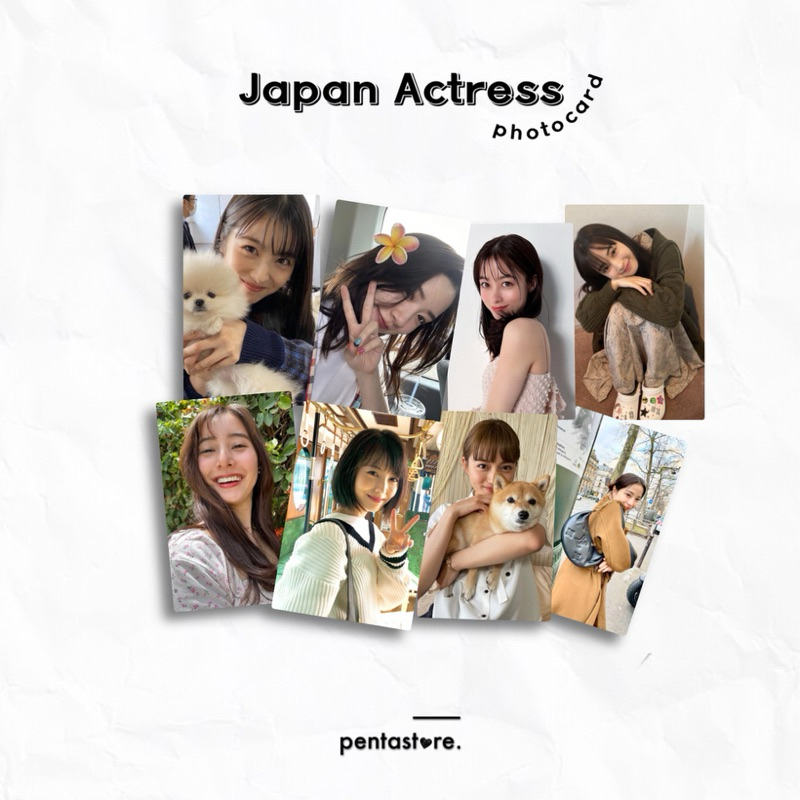 Jual Japan Actress Photocard ⋆ Mei Nagano Tao Tsuchiya Minami Hamabe Suzu Hirose Kanna Hashimoto ...