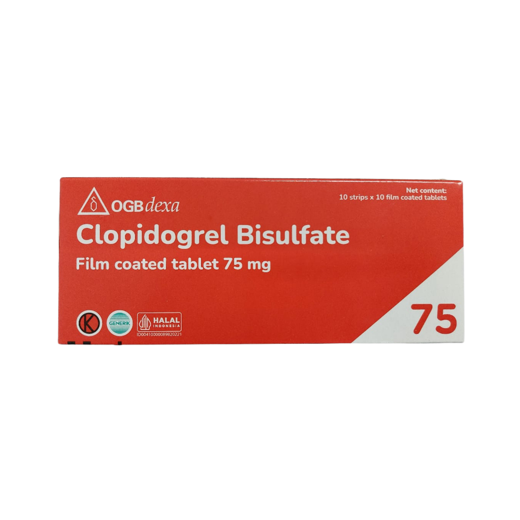 Jual CLOPIDOGREL OGB DEXA MEDICA 75 MG BOX 30 TABLET | Shopee Indonesia