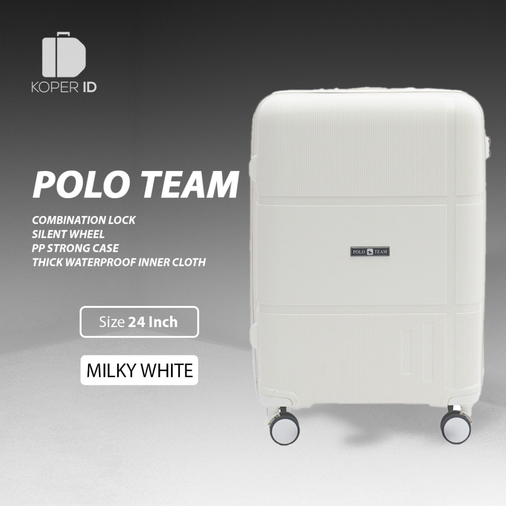 Jual Koper Hardcase PP Polo Team size 24 Inch - 9908 | Shopee Indonesia