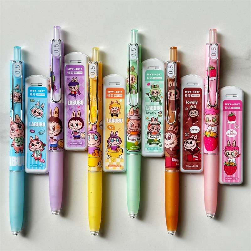 Jual GM - PENSIL MEKANIK LABUBU + REFILL ISI LABUBU | LABUBU PENCIL ...