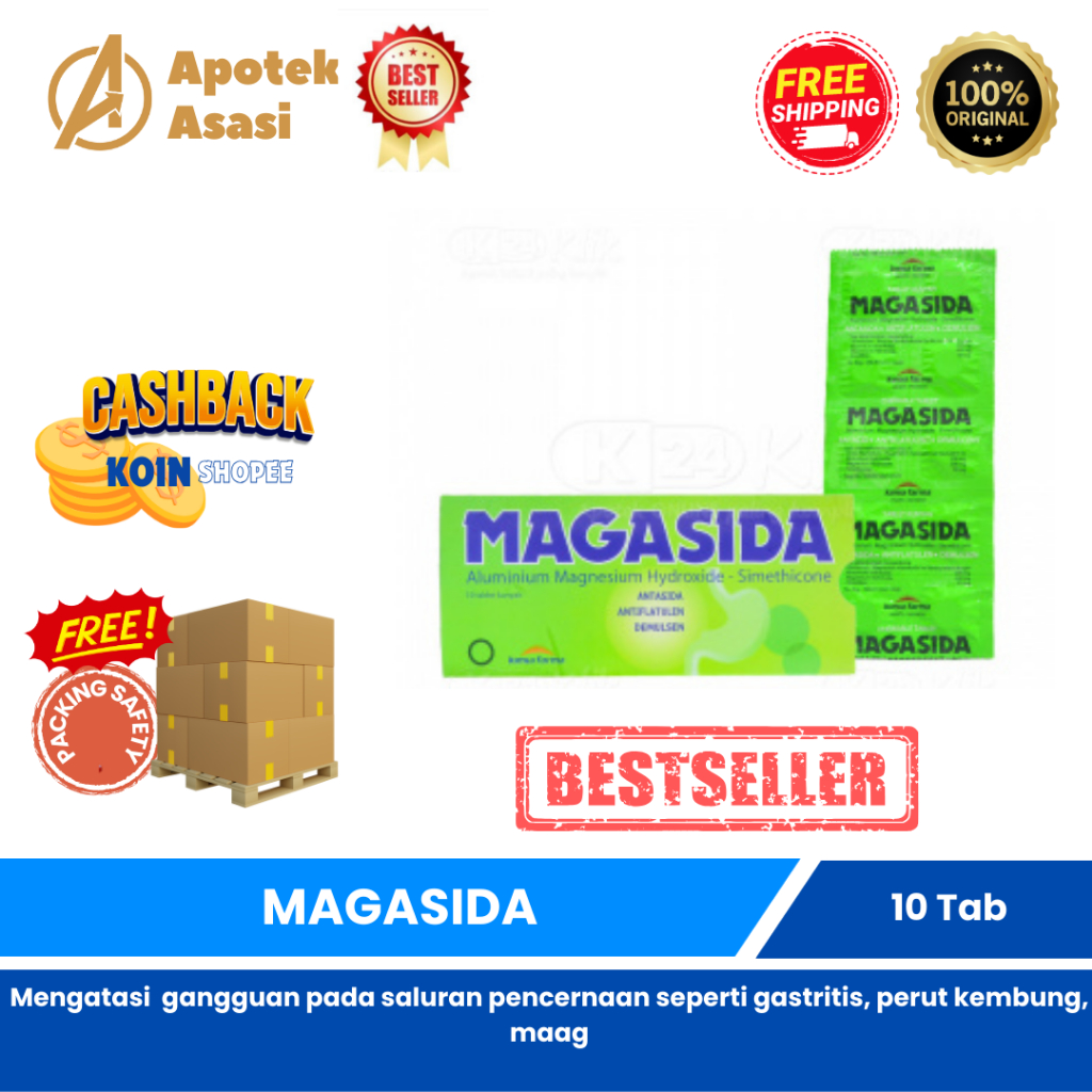 Jual MAGASIDA STRIP ISI 10 TABLET | Shopee Indonesia