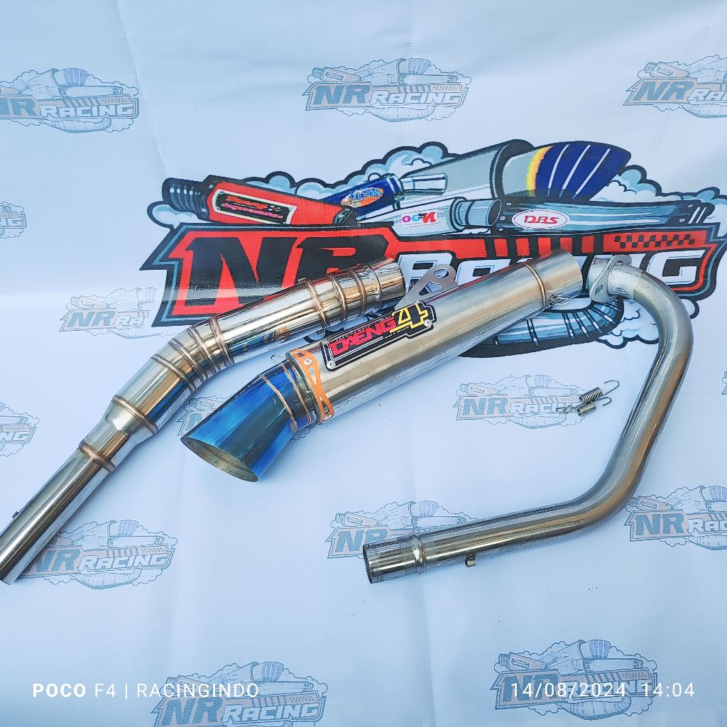 Jual Daeng Sai4 Conical Open Exhaust Pipe Raider Fi Rusi 125 TMX 125/ ...