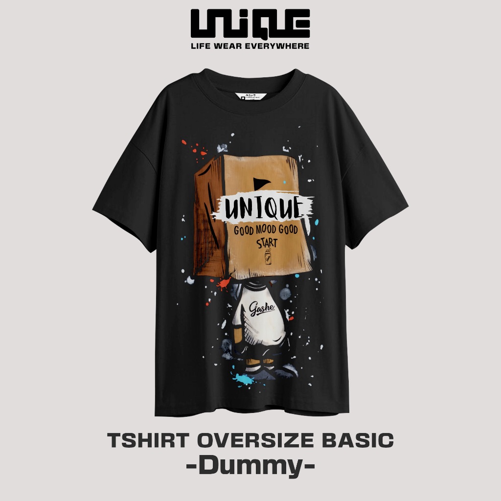 Jual UNIQUE - (Oversize Series) Kaos Oversize DUMMY Basic Combed 24s ...