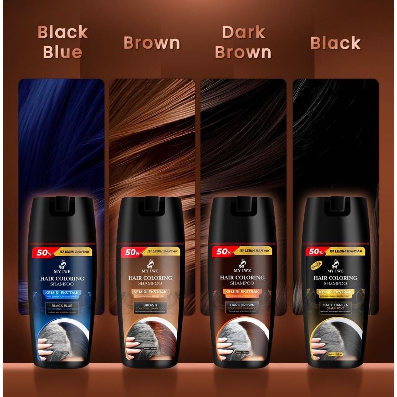 Jual My Iwe Hair Colouring Shampo 150ml | Shopee Indonesia