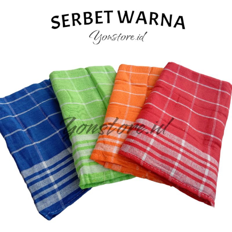 Jual SERBET DAPUR WARNA MUNARA/serbet tebal lap serbaguna/lap piring ½ ...
