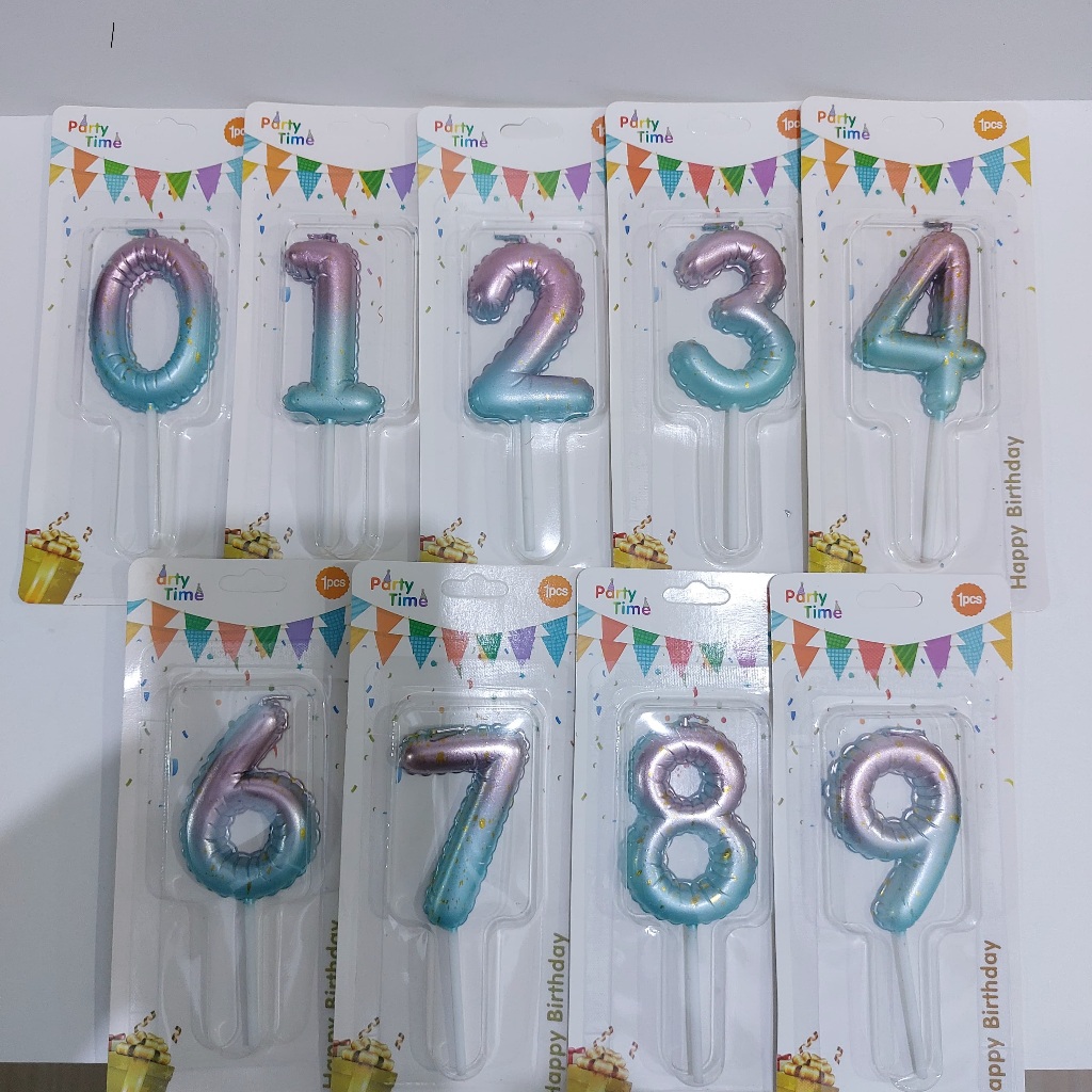 Jual Lilin Birthday Ultah Party Candles Ulang Tahun Bentuk Angka ...