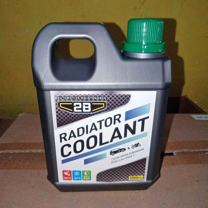 Jual Coolant Air Radiator 2B 1L Warna Hijau | Shopee Indonesia